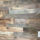 Heirloum(tm) Reclaimed Wood Wall Paneling in Tan & Reviews | Wayfair