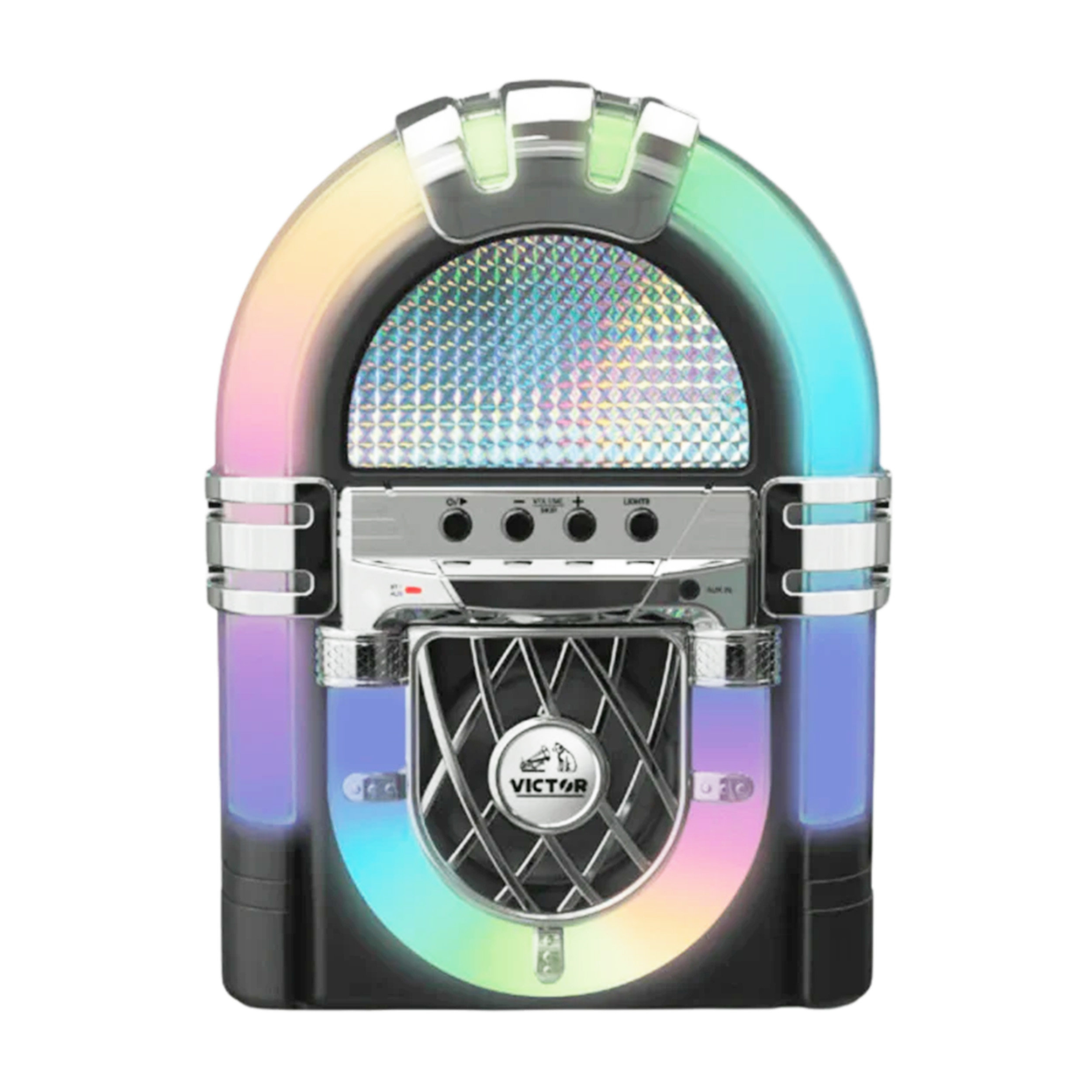 Sakar Victor Mini Bluetooth Jukebox with Multicolor LED Lighting | Wayfair