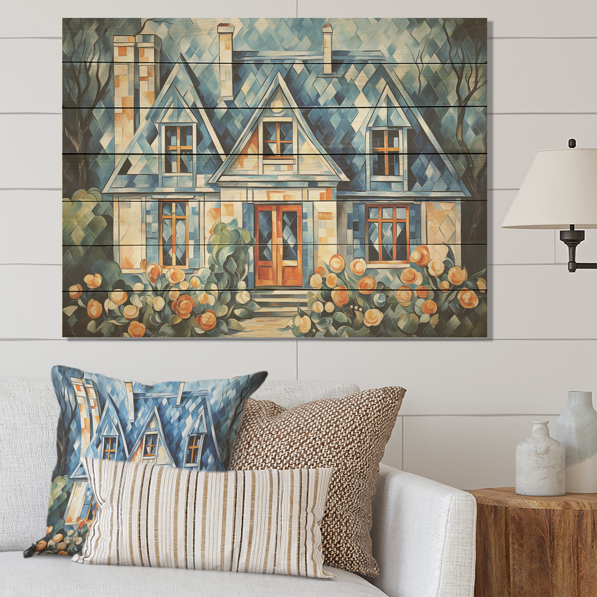 August Grove® Cottage Garden Gateway I - Landscape On Wood Print | Wayfair
