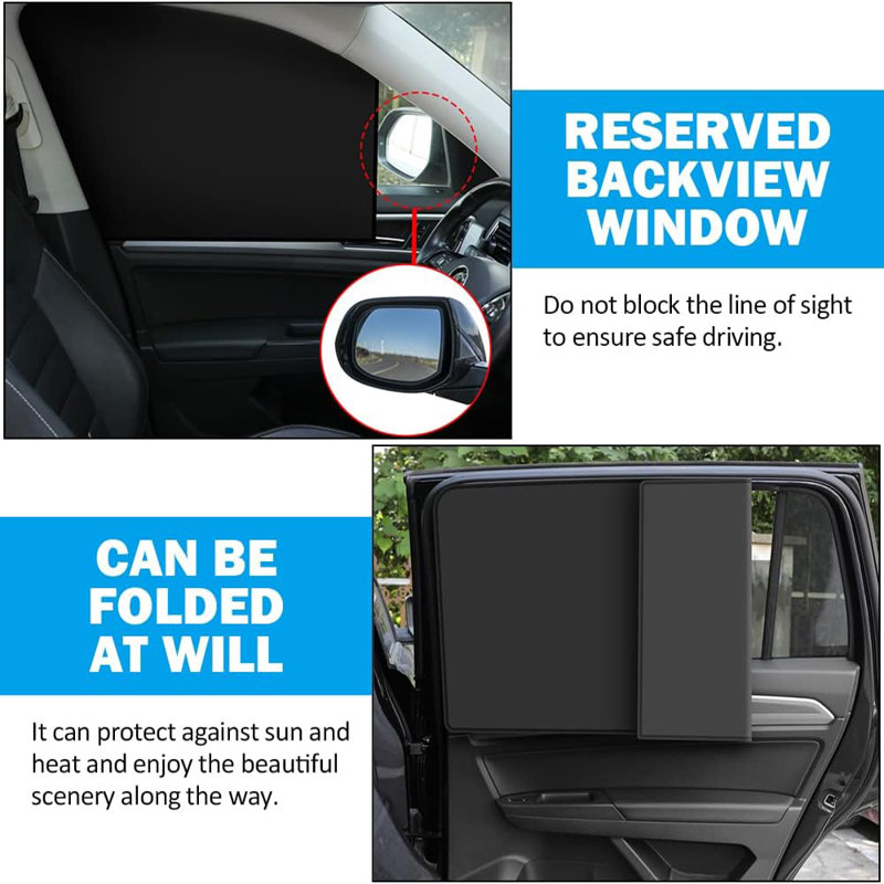 Ayamaya Magnetic Window Sunshades Privacy Curtains | Wayfair