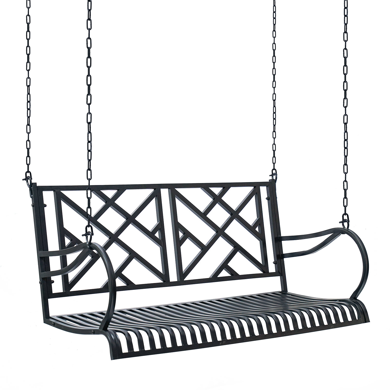 Red Barrel Studio® Carmele Live Casual Logan Metal Porch Swing | Wayfair