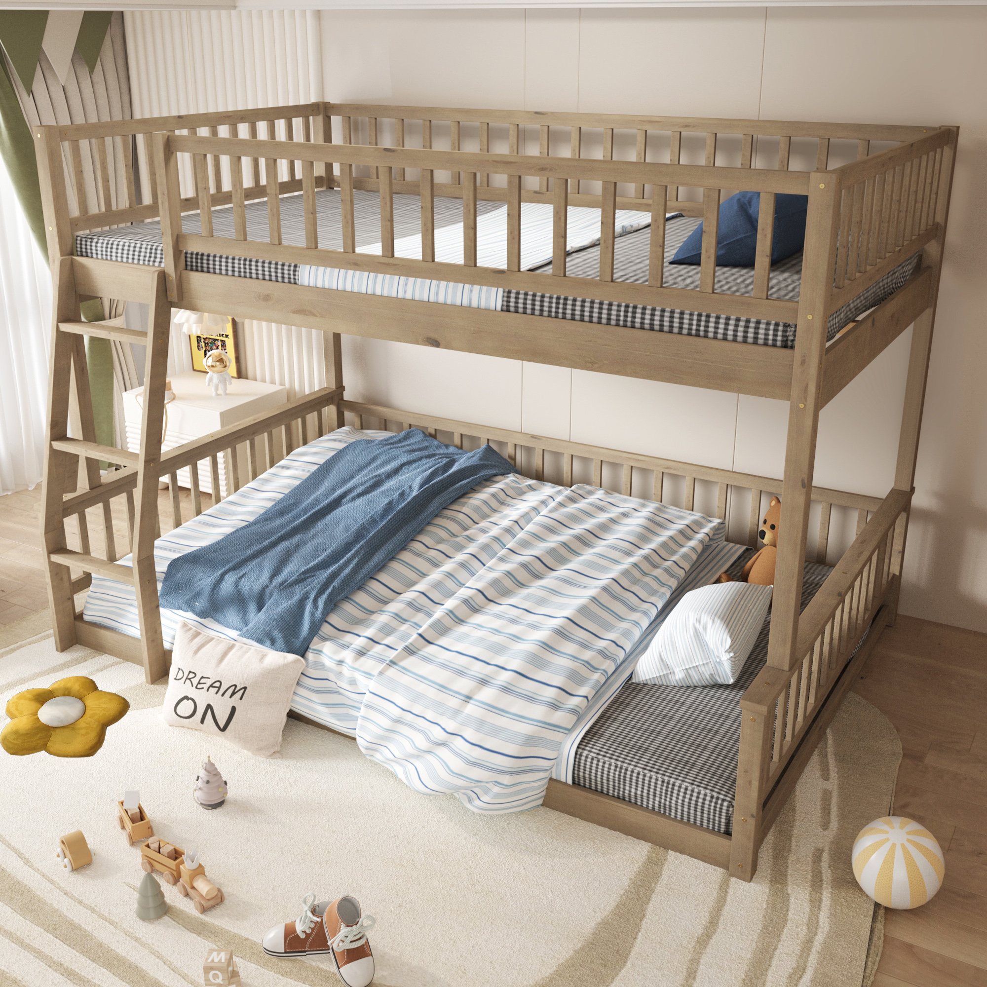 Harriet Bee Lit superposé simple pour lit d'enfant TG / TG et ...