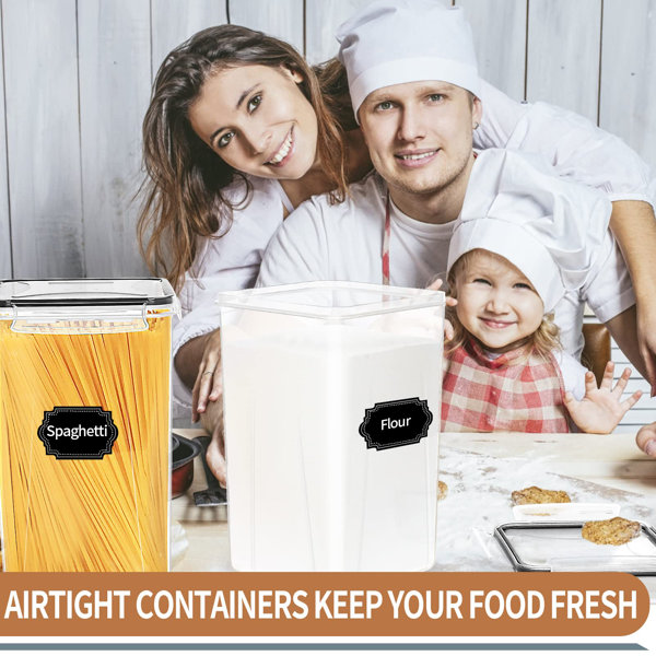 Prep & Savour Extra Large Tall Airtight Food Storage Containers 6.5L ...