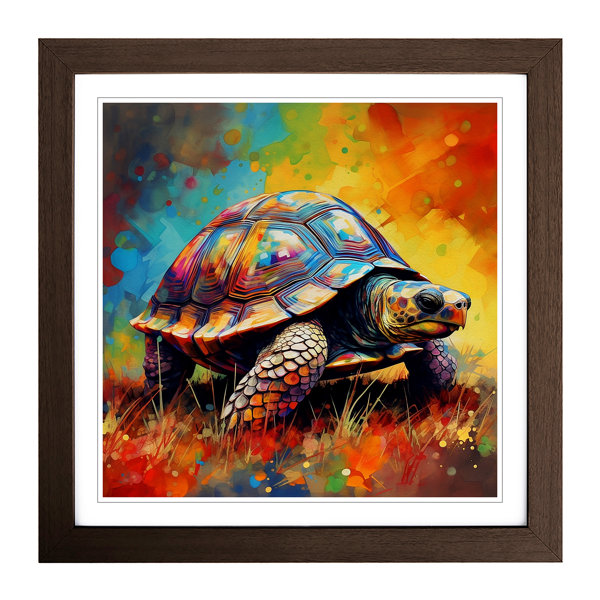 Bay Isle Home Tortoise Color Field Painting - Single Picture Frame ...