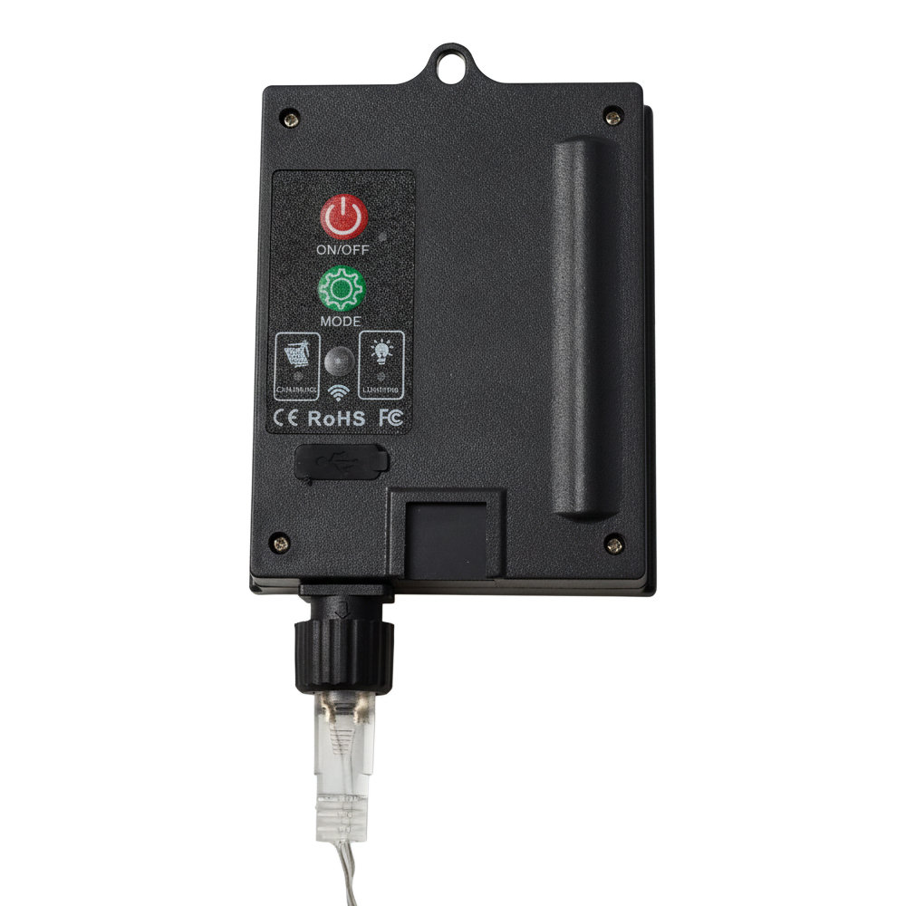 The Seasonal Aisle 15M Solar-Powered LED Icicle String Lights with ...