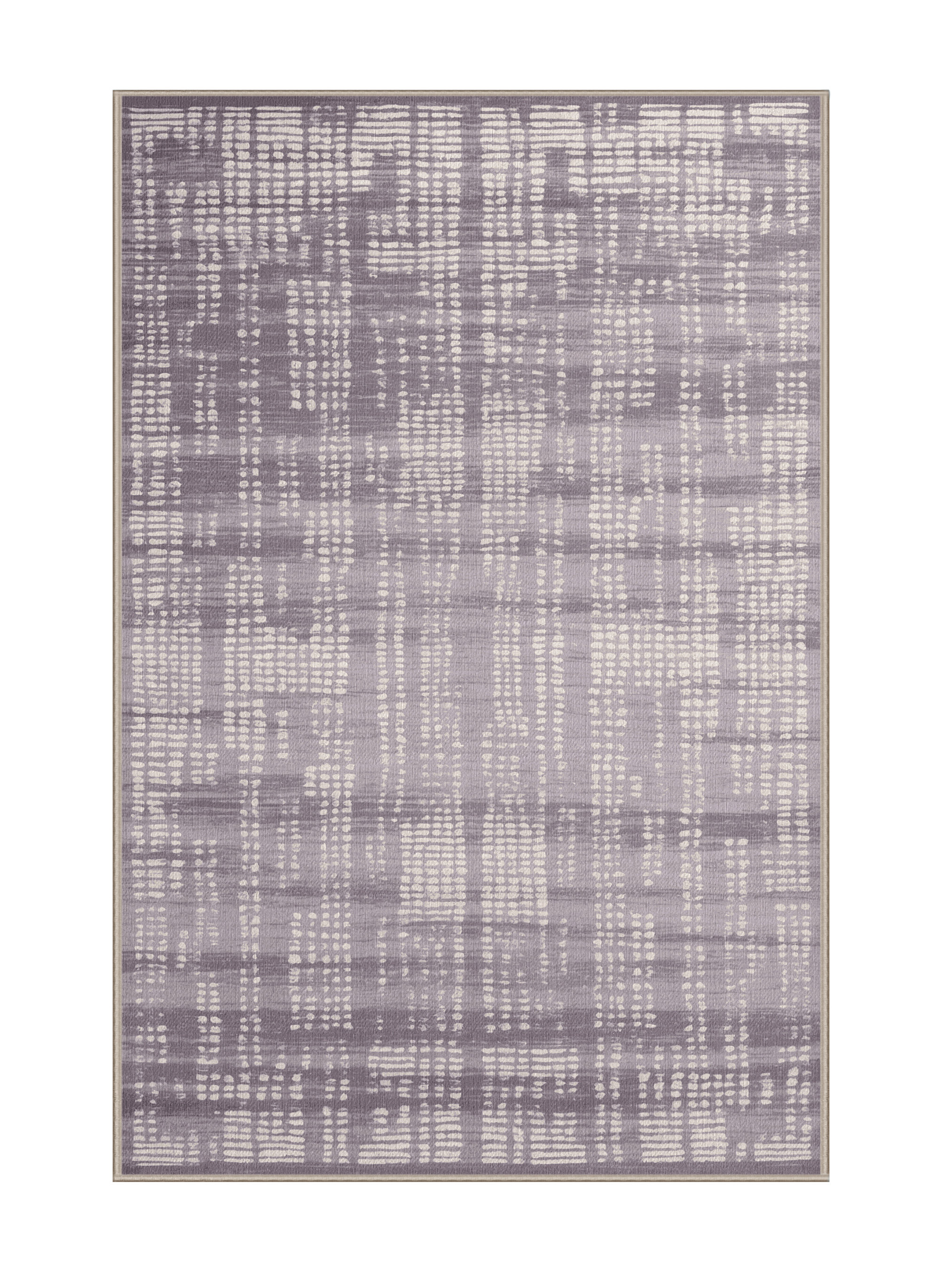 Hokku Designs Machine Washable Abstract Beige Area Rug | Wayfair