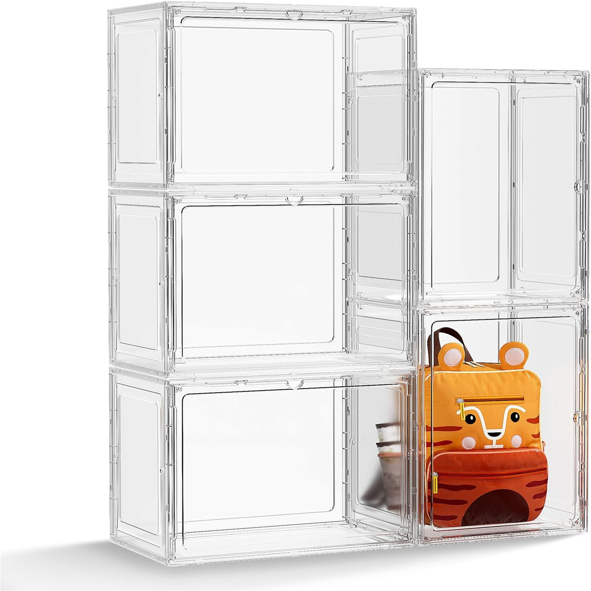 Rebrilliant Boot Storage Organizer Tall Boots Organizer for Closet 5 ...