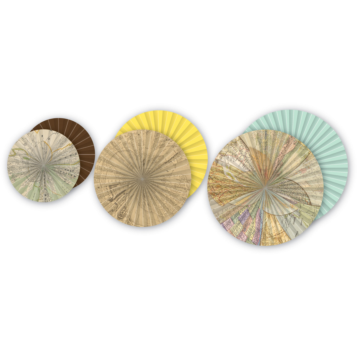 Teacher Created Resources Travel the Map Hanging Paper Fans | Wayfair