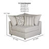 Southern Home Furnishings Durango Pewter Modular Reversible Sectional ...