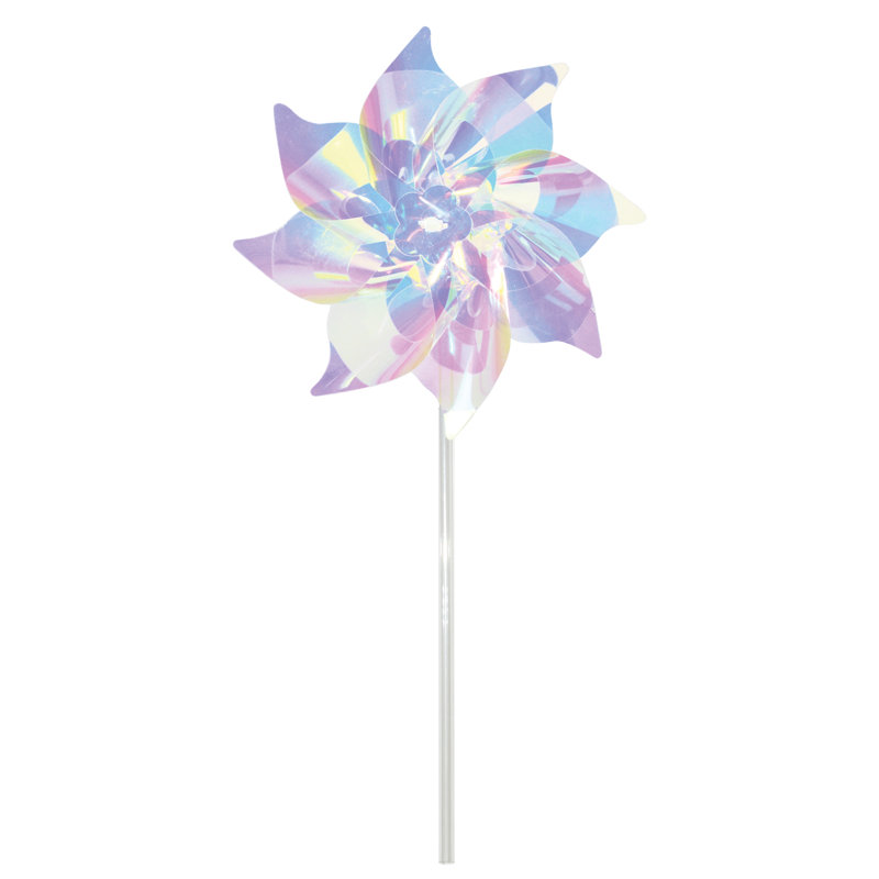 InTheBreeze Iridescent 8" Classic Pinwheel - 8 PC | Wayfair