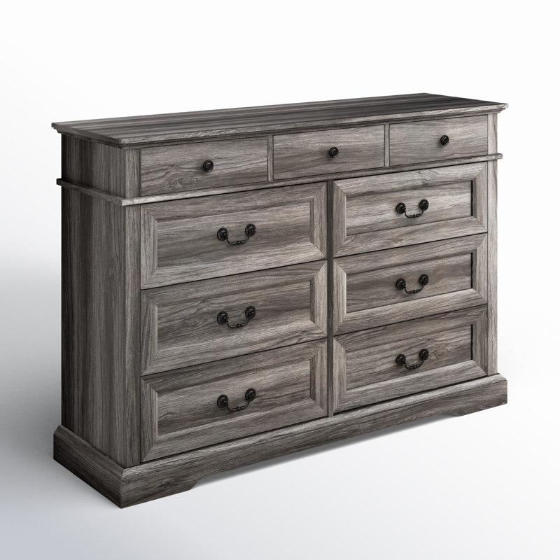 The Twillery Co.® Bridgeport 9 Drawer 53.5'' W Double Dresser & Reviews ...
