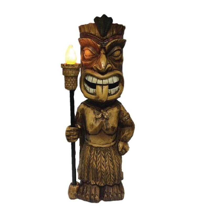 Trinx Solar Tiki Man | Wayfair