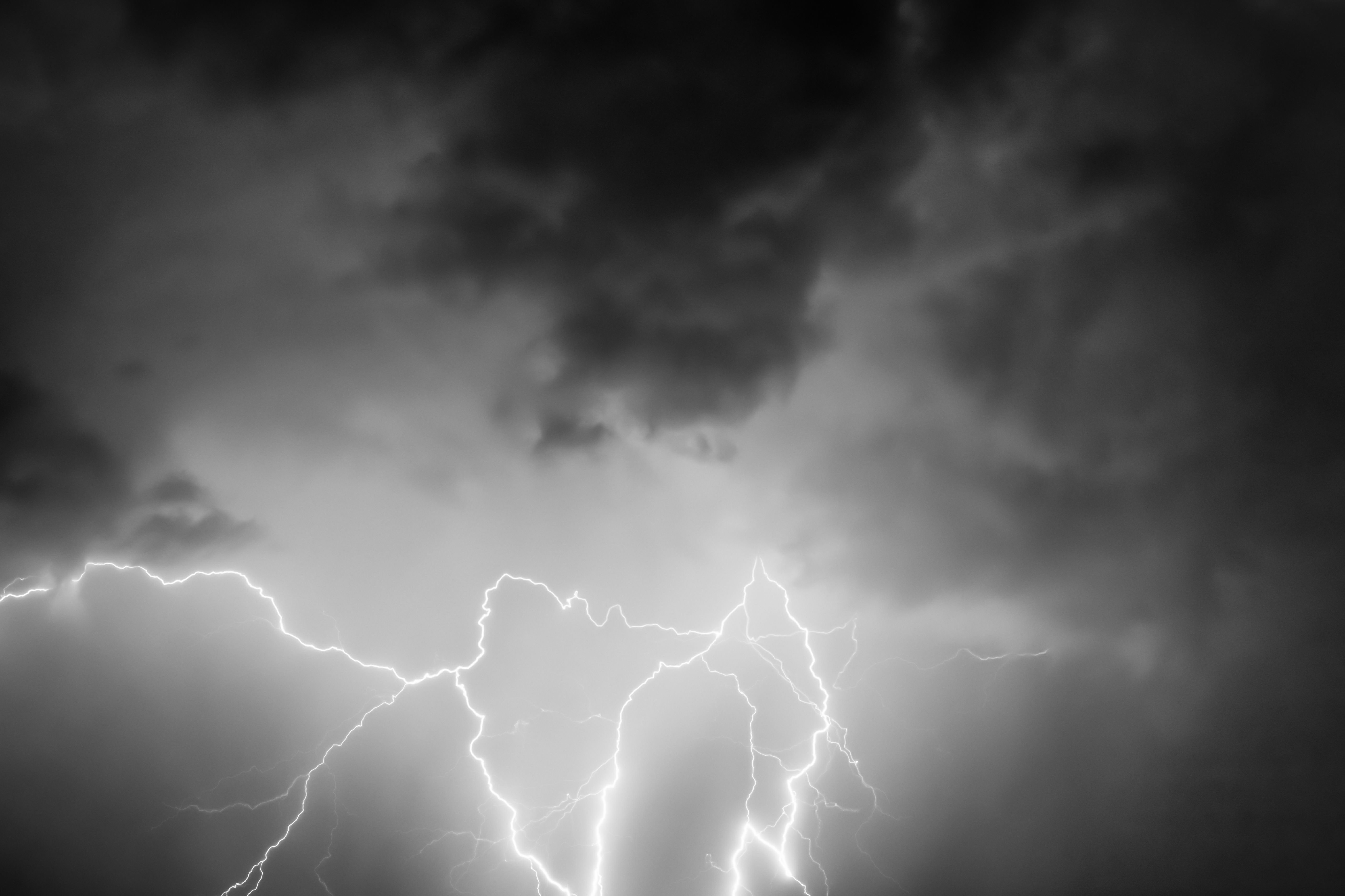 Ebern Designs Clari Black Storm On Canvas by Sirandel Print | Wayfair