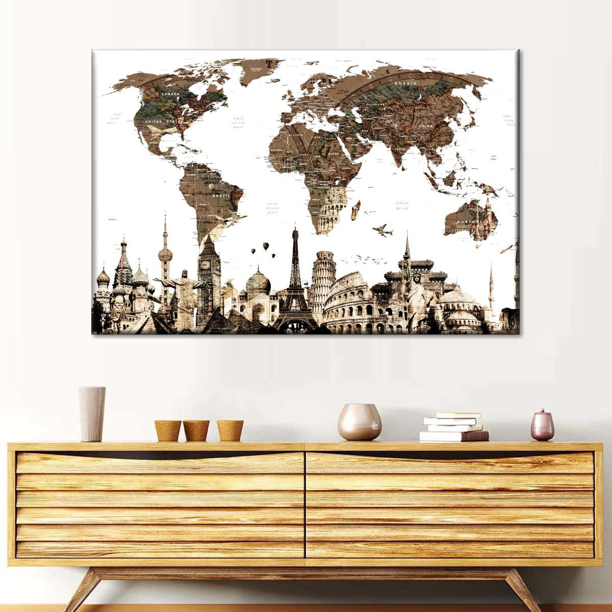 Elephant Stock Vintage Pharmacy Bottles - Wrapped Canvas Print | Wayfair