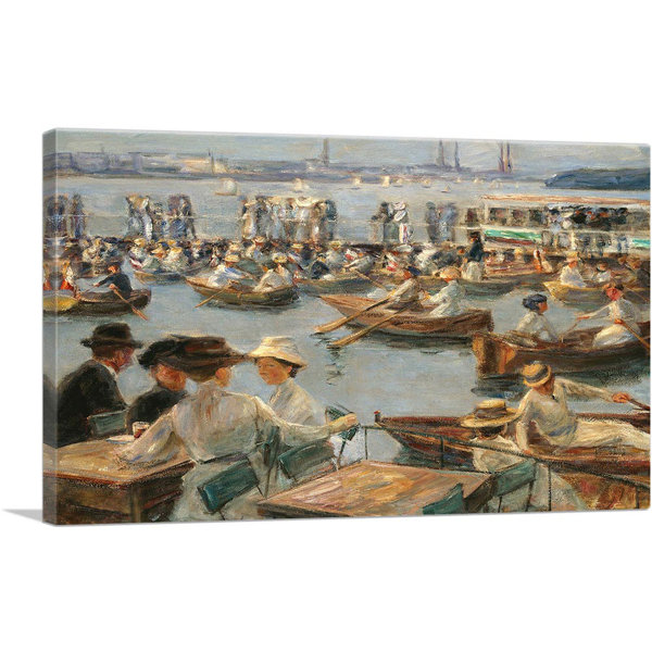 ARTCANVAS On The Alster In Hamburg 1910 Canvas Art Print By Max ...
