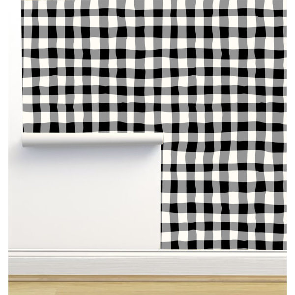 Limitless Walls Crystal W Design Peel & Stick Gingham Roll | Wayfair