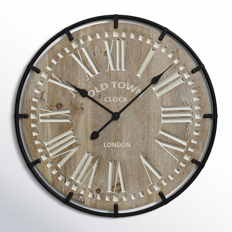 Laurel Foundry Modern Farmhouse® Marcella Round Wood Farmhouse Style ...