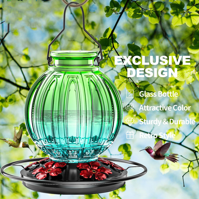 Arlmont & Co. Teniesha Hanging Hopper Bird Feeder | Wayfair