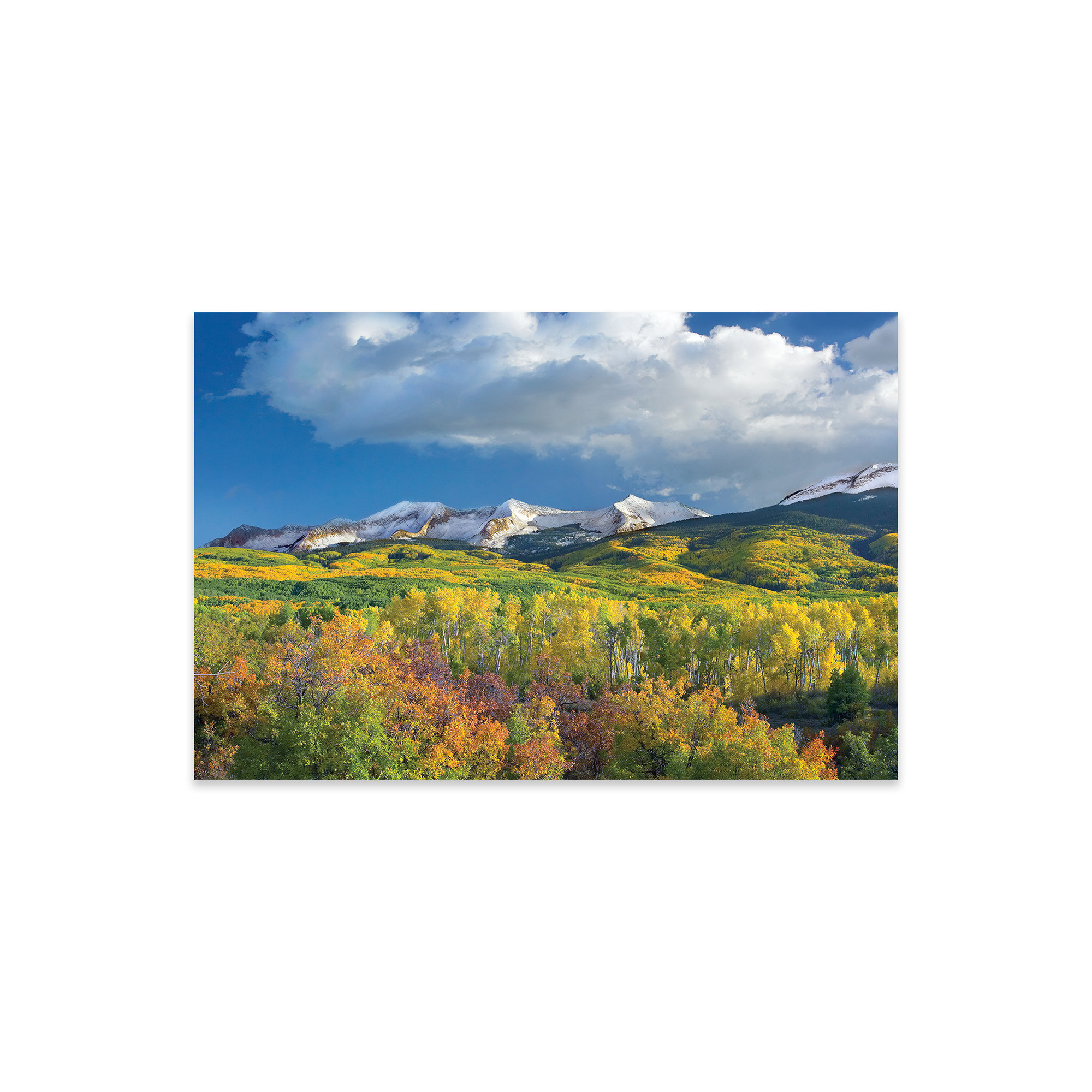 Millwood Pines Arjit East Beck With Mountain Flanked By Fall Colored ...
