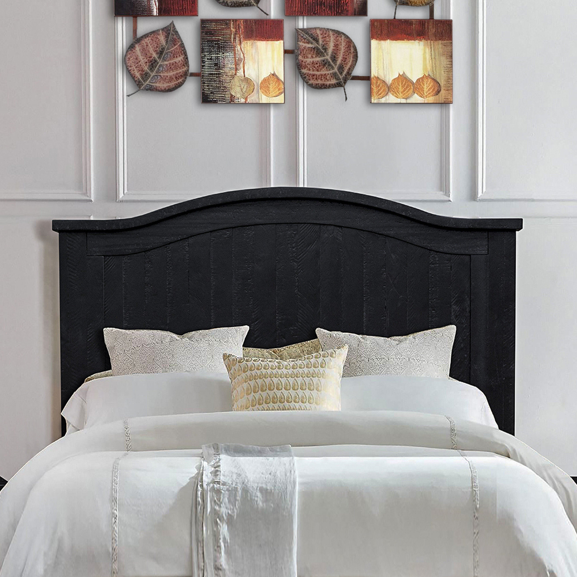 Gracie Oaks Epes Solid Wood Panel Headboard | Wayfair