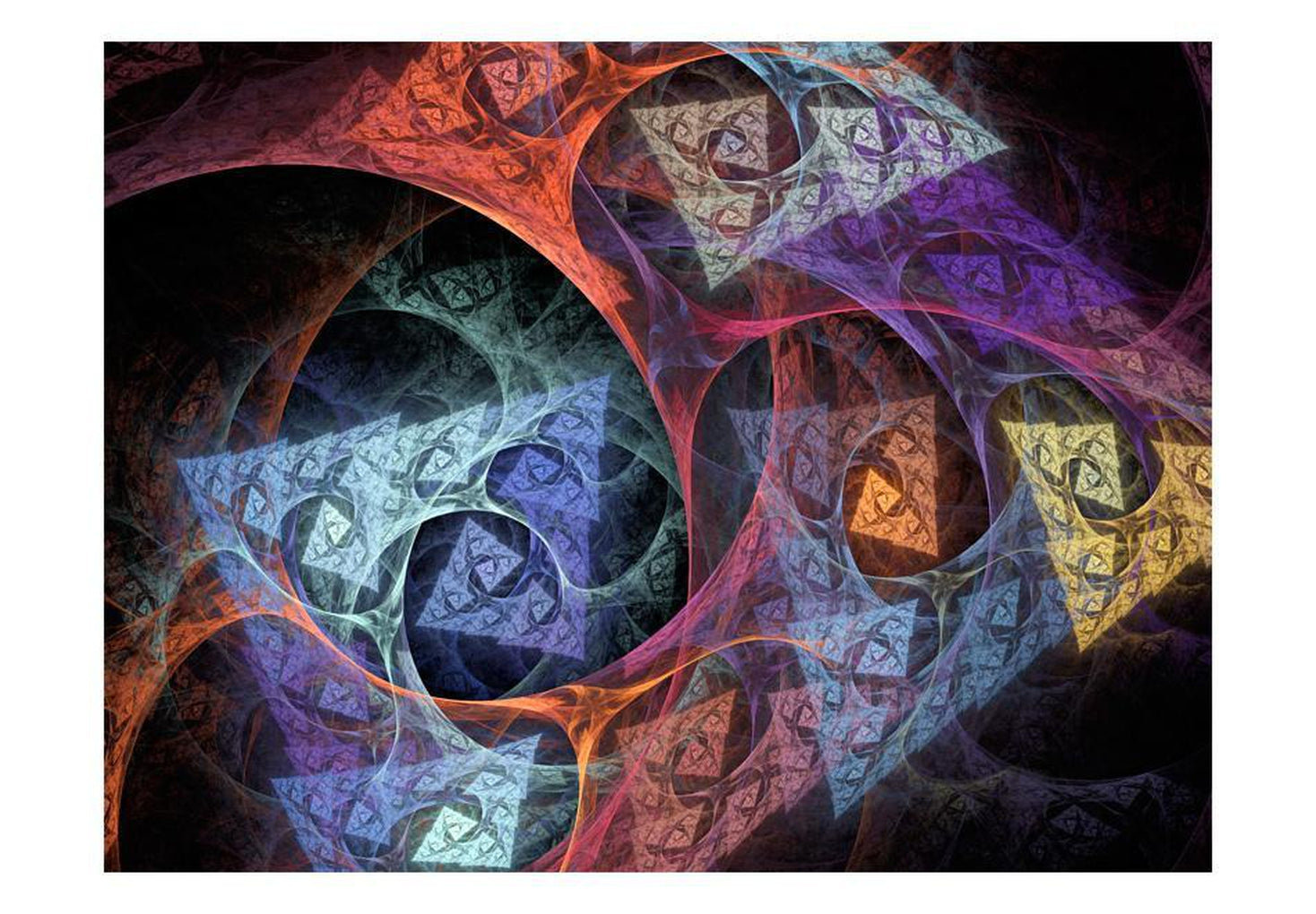 Orren Ellis Abstract Wallpaper Wall Mural - Into The Land Of ...