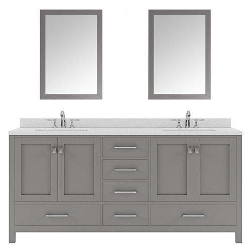 72 Inch Double Bathroom Vanities You'll Love | Wayfair