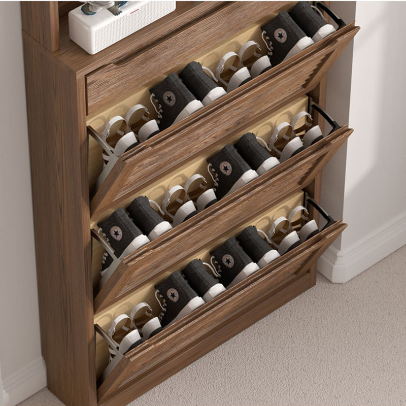 Elegant Home Furnishings.s Solid Oak Hall Tree with Drawer | Wayfair