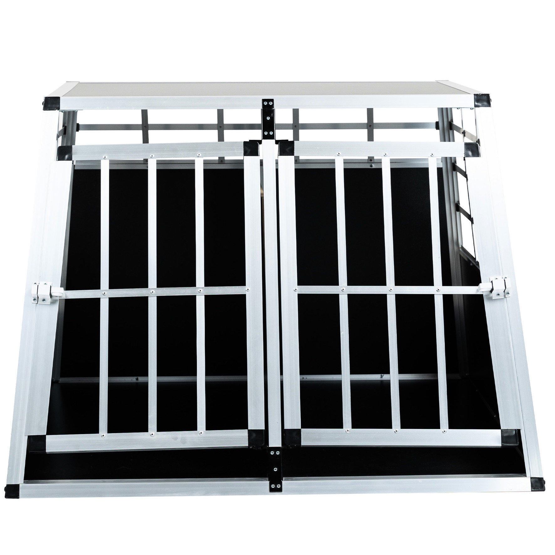 Ivy Bronx Pet Travel Crate - Aluminium With Secure Lock And Partition ...