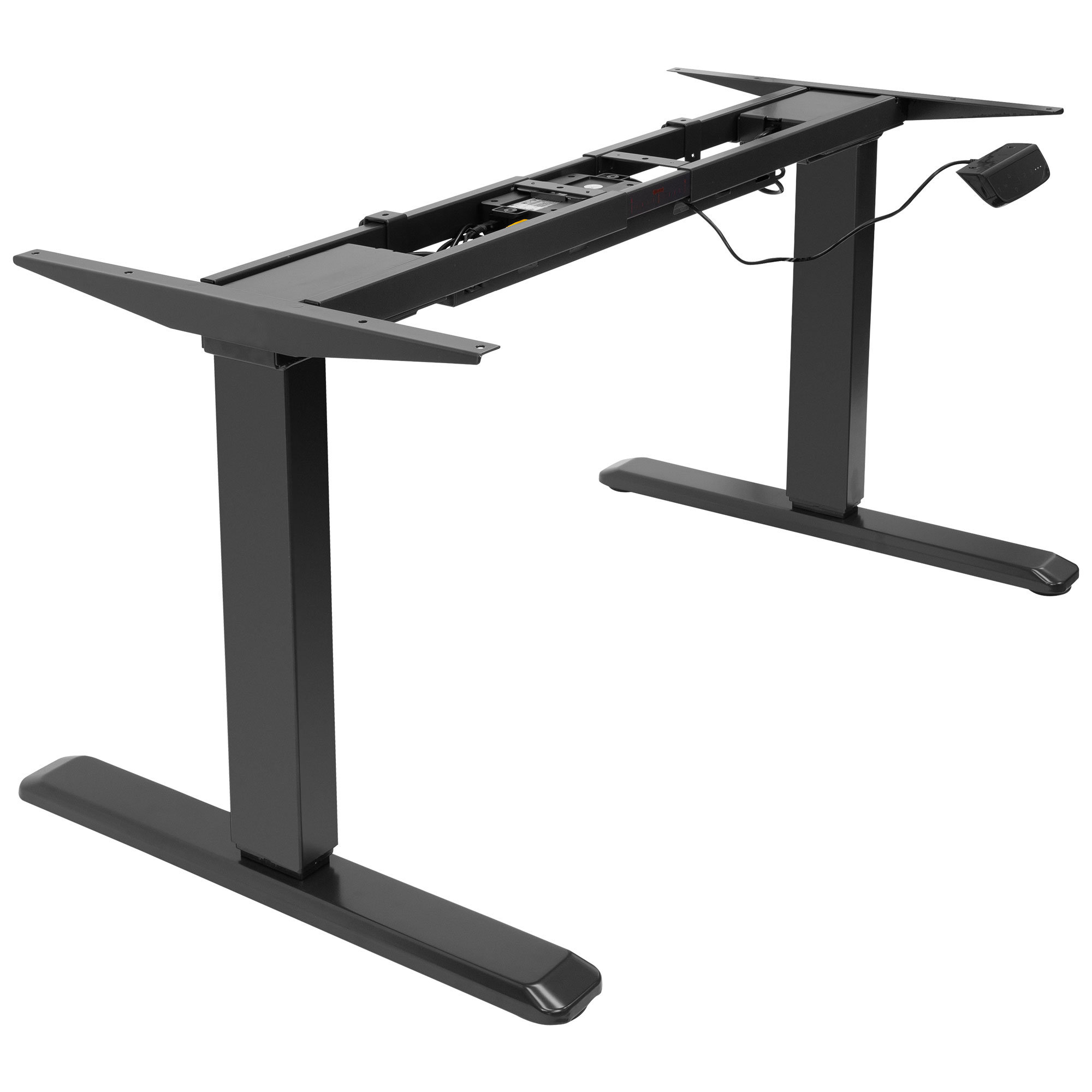 Mount-It! Height Adjustable Dual Motor Electric Standing Desk Frame ...