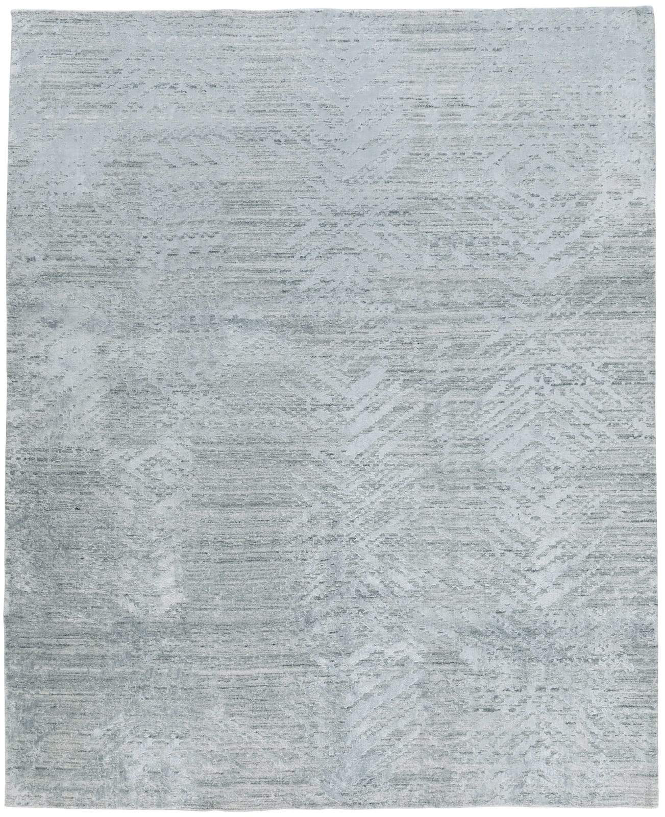Tufenkian Papyrus Glacier Hand-Knotted Blue/Gray/Neutral Area Rug ...