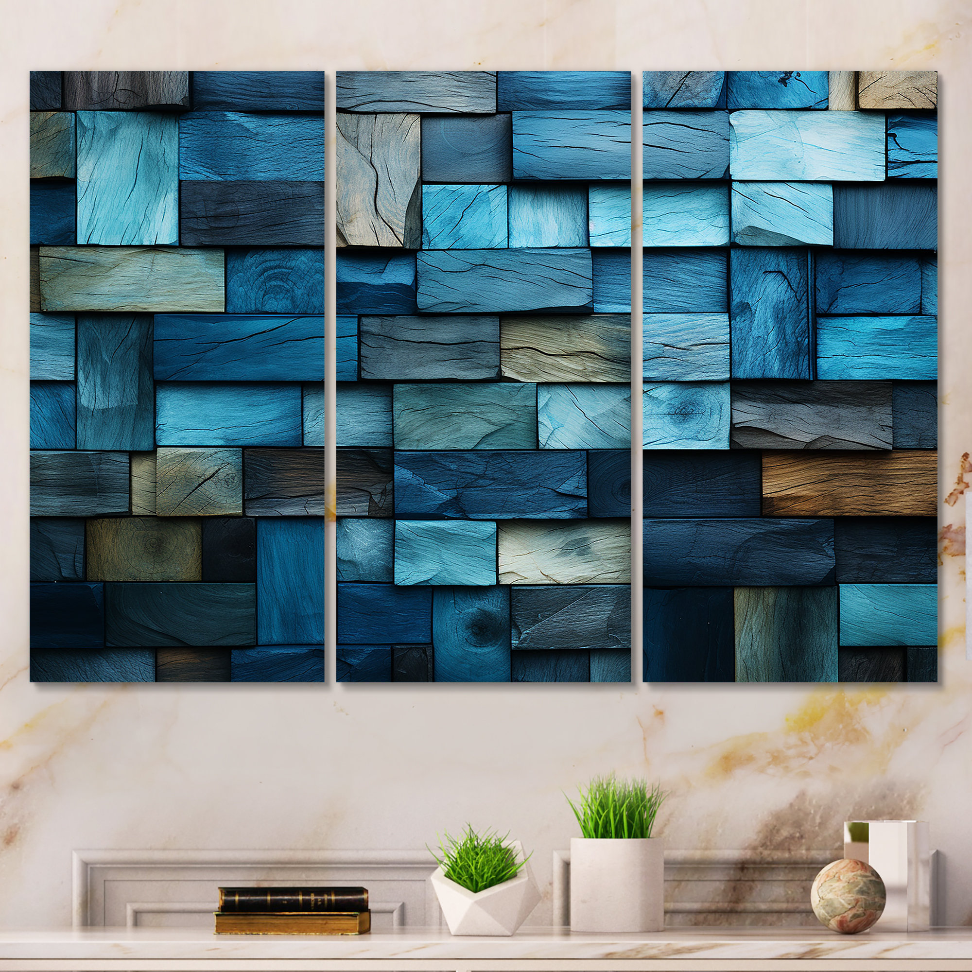 Latitude Run® Boho Earth Element Stones Mosaic III - Boho Mosaic Wall ...