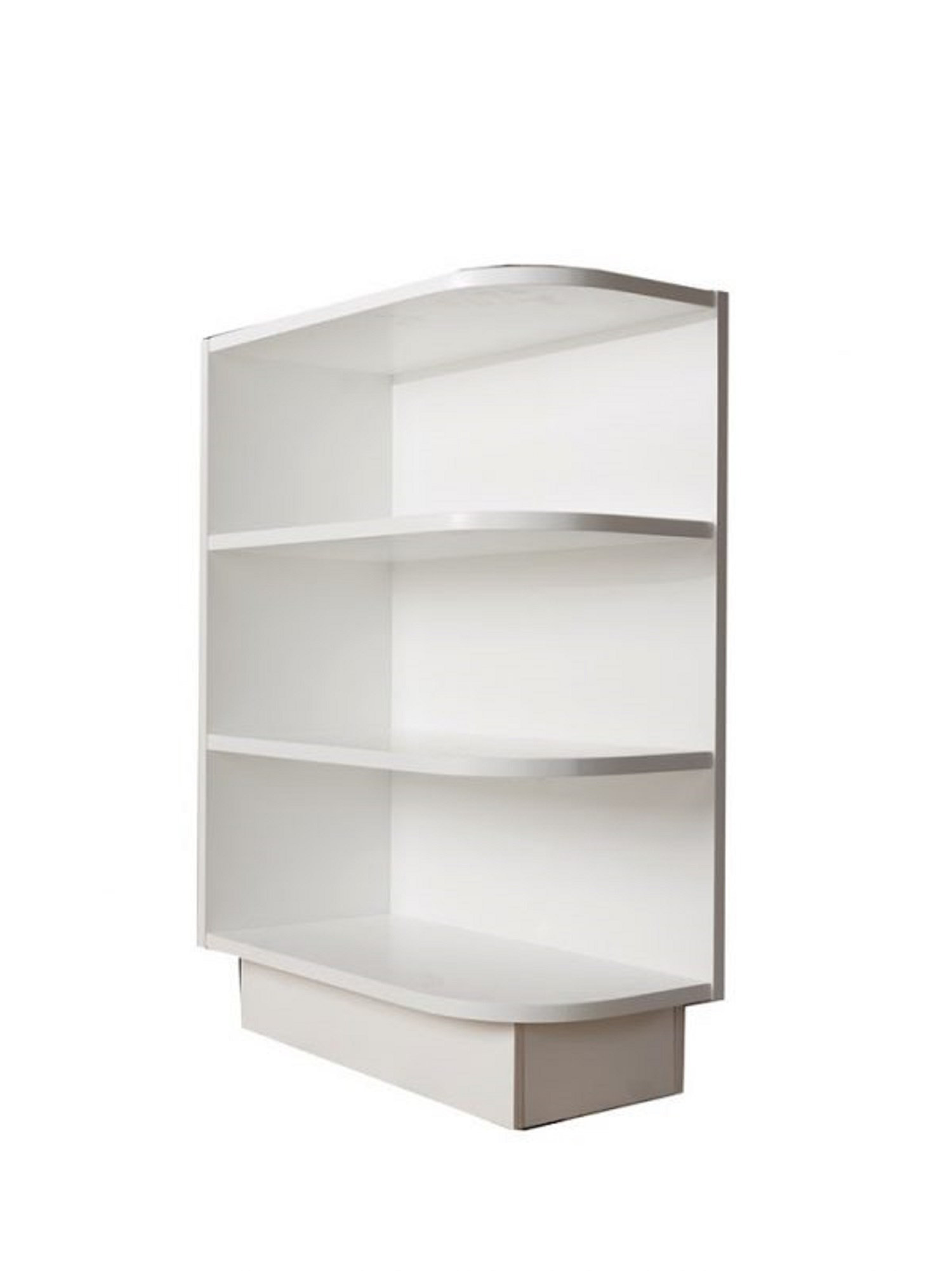 L&C Cabinetry 9 Inch Kitchen Base Open Shelf Cabinet - Shaker Style ...