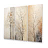 Red Barrel Studio® Beige Trees Oak Solitude - Tree Oak Metal Prints Set ...