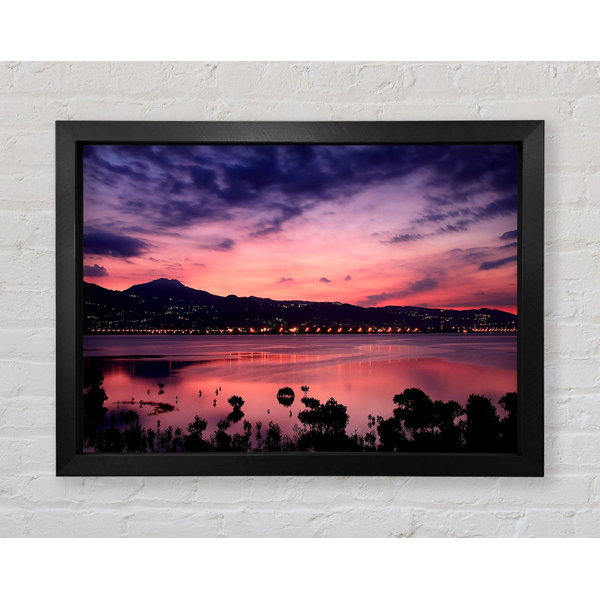 Bright Star Nightfall Over The Tranquil Sea - Single Picture Frame ...