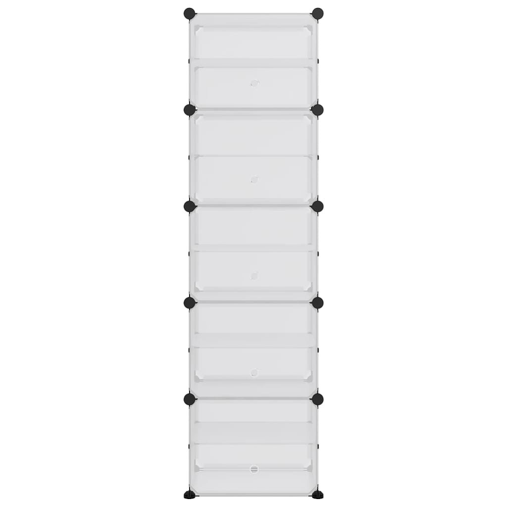 Rebrilliant Shoe Rack Transparent 17.3"X12.4"X60.4" PP | Wayfair