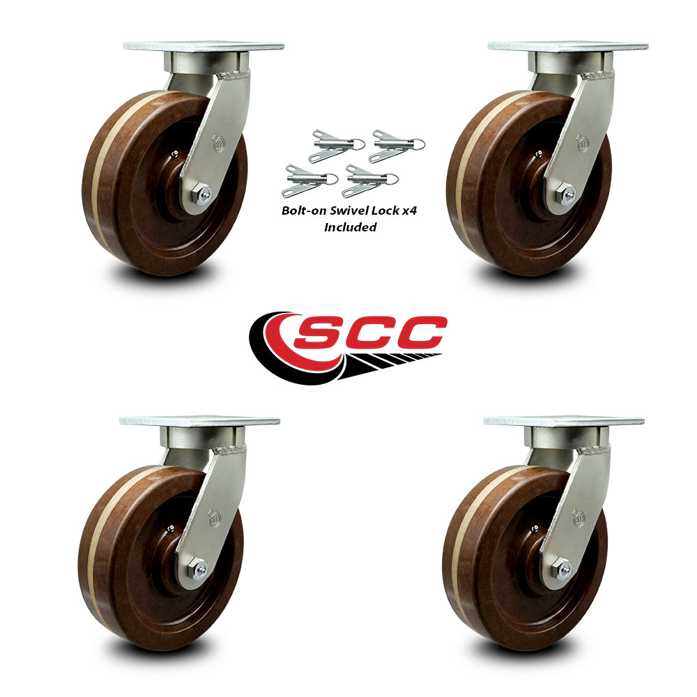 Service Caster Heavy Duty High Temp Phenolic Caster | Wayfair