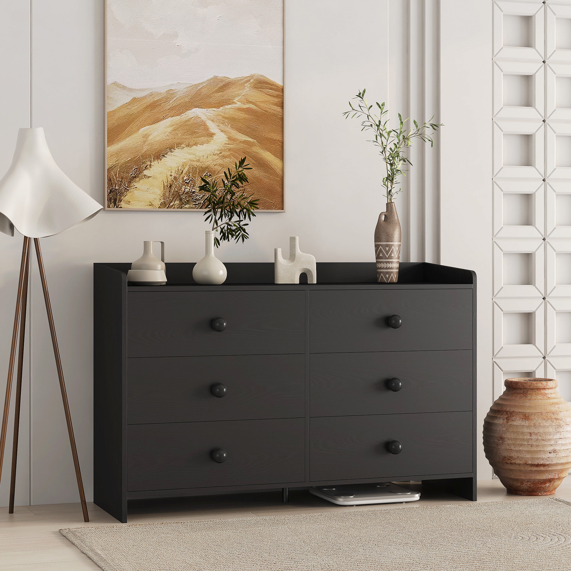 Ebern Designs Modern Contemporary 6-Drawer Cabinet | Wayfair