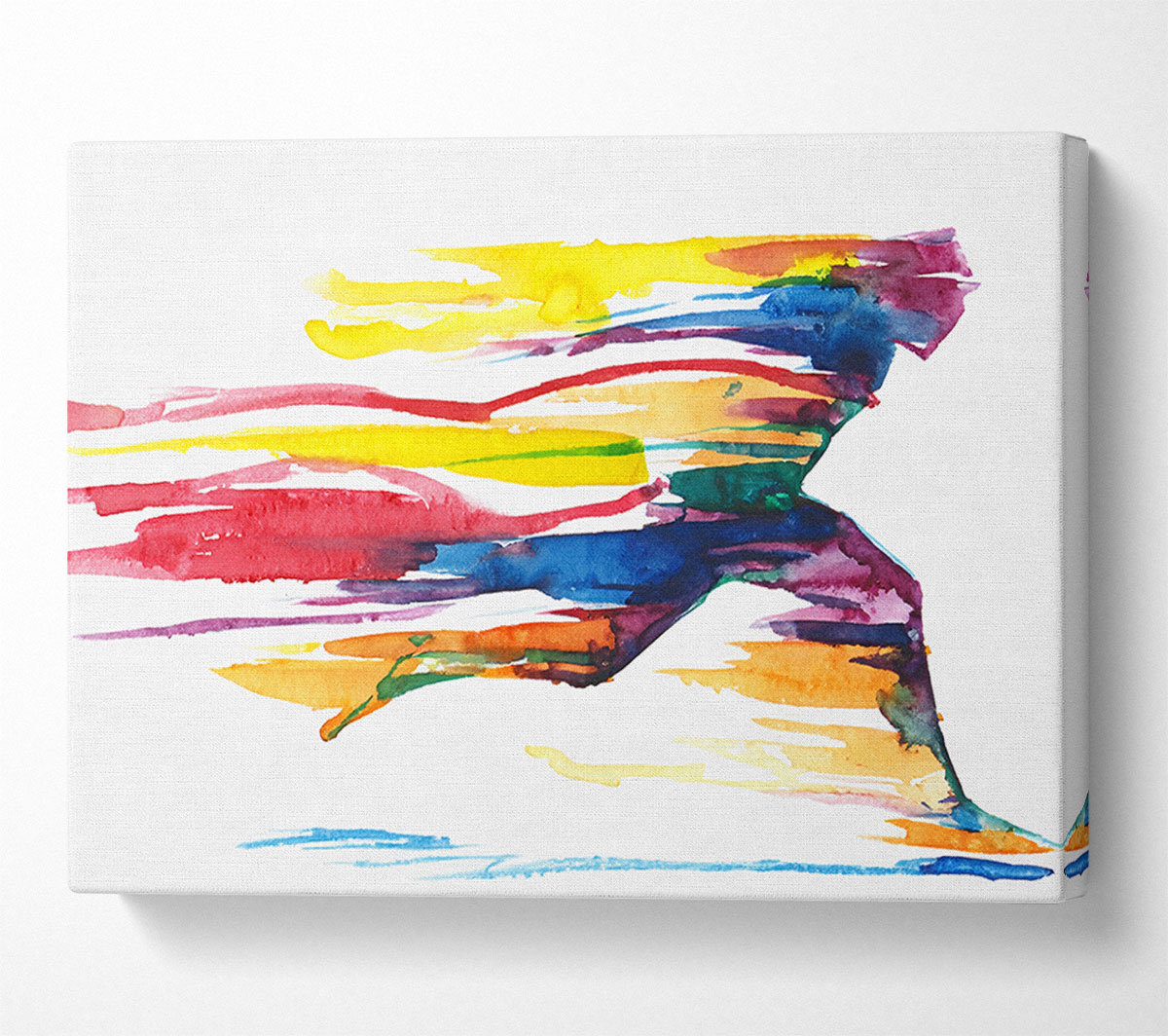 Metro Lane Running Water Colour Canvas Watercolour | Wayfair.co.uk