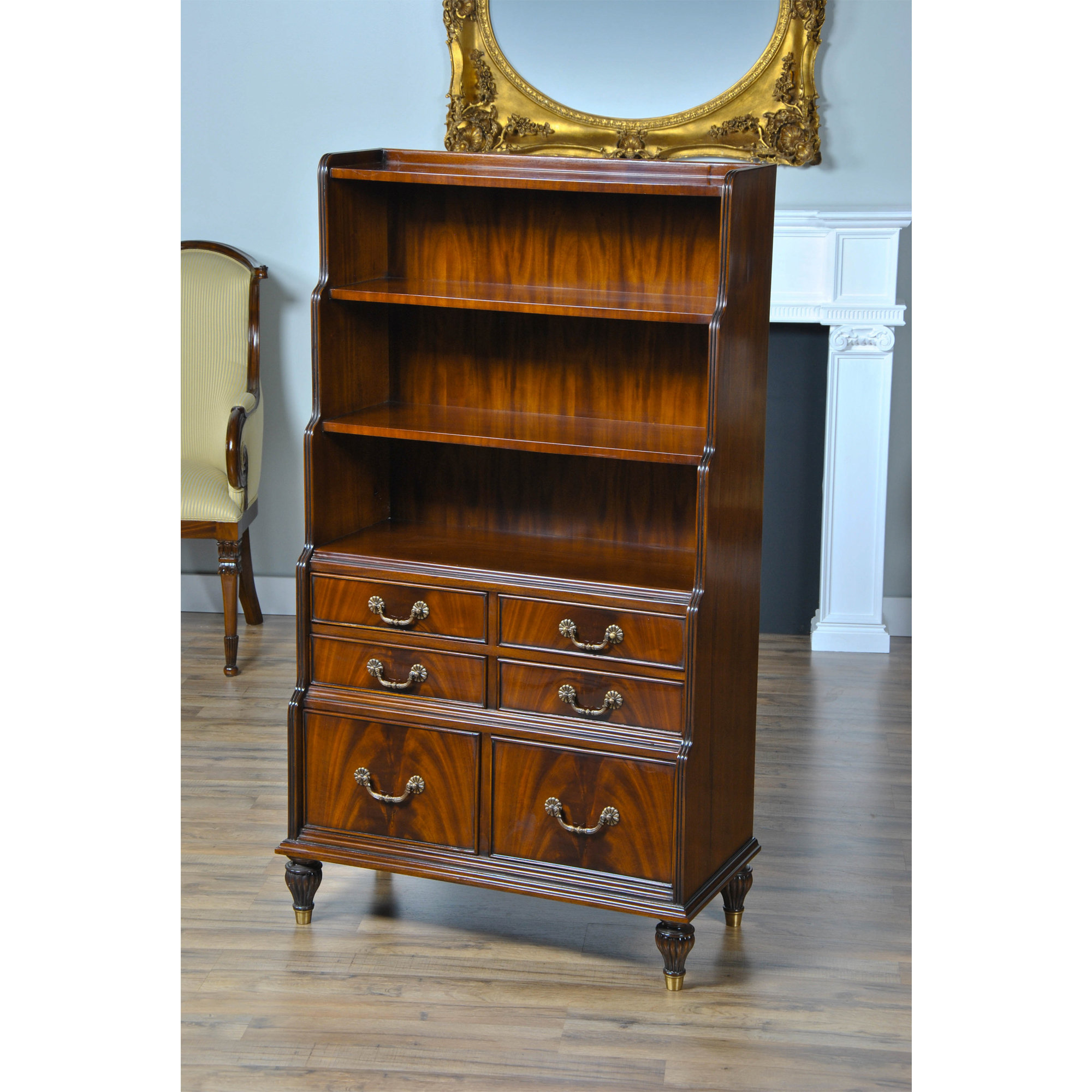 Astoria Grand Wynnewood 58" H x 33" W Solid Wood Standard Bookcase ...