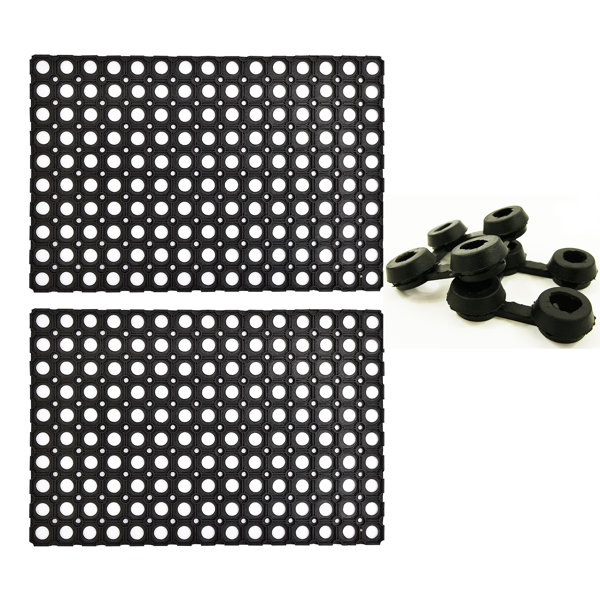 Evideco Outdoor Interlocking Railing Rubber Connectors For Floor Mat ...