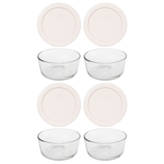 Pyrex 7200 Glass Bowls & 7200-PC Matching Lids | Wayfair