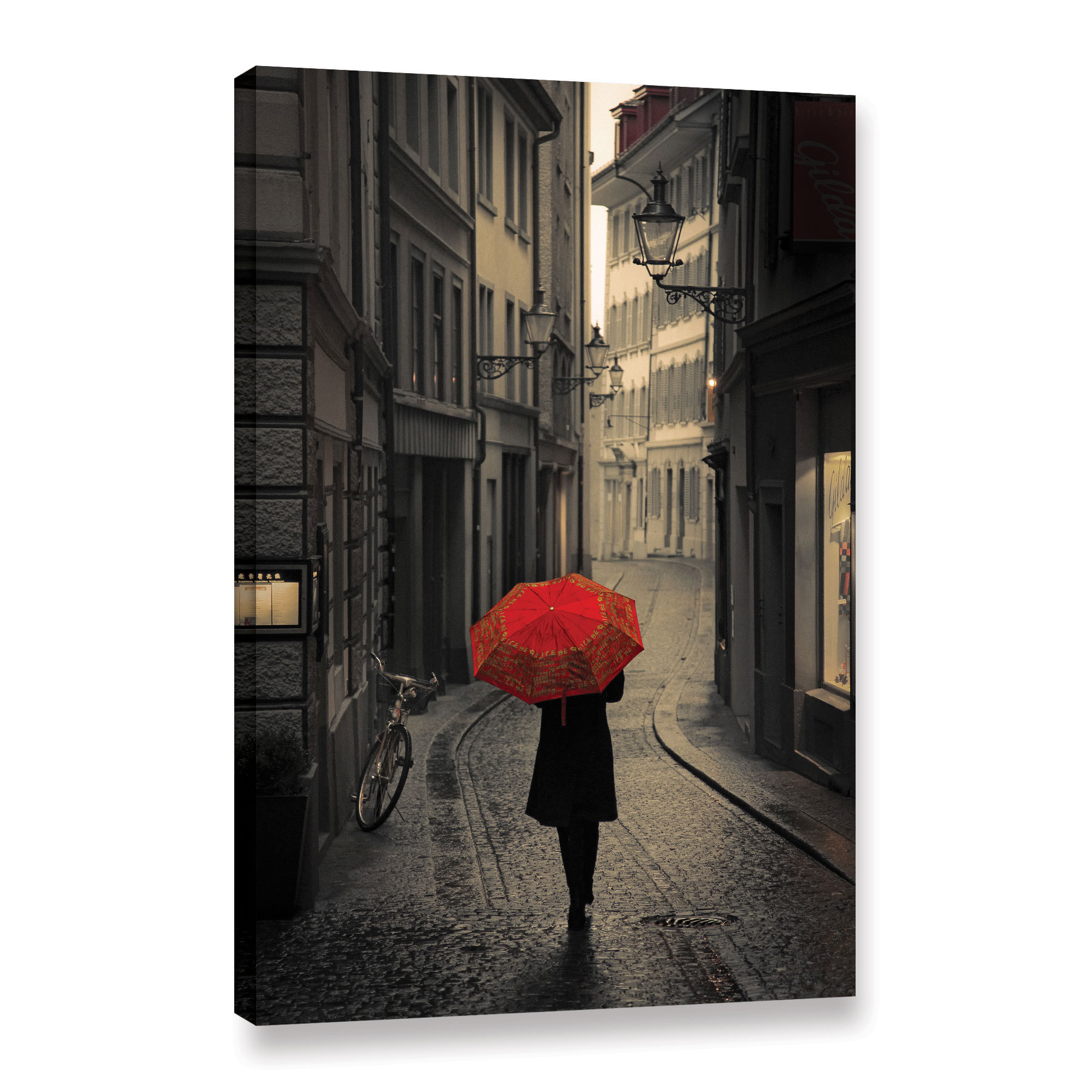 Wade Logan "Red Rain" Photograph on Canvas Modern Abstract Wall Art ...