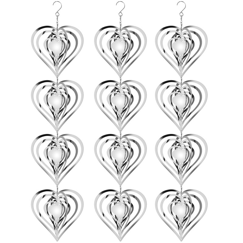 Arlmont & Co. 12 Metal Bird Scare Discs Set – Highly Reflective Wind ...