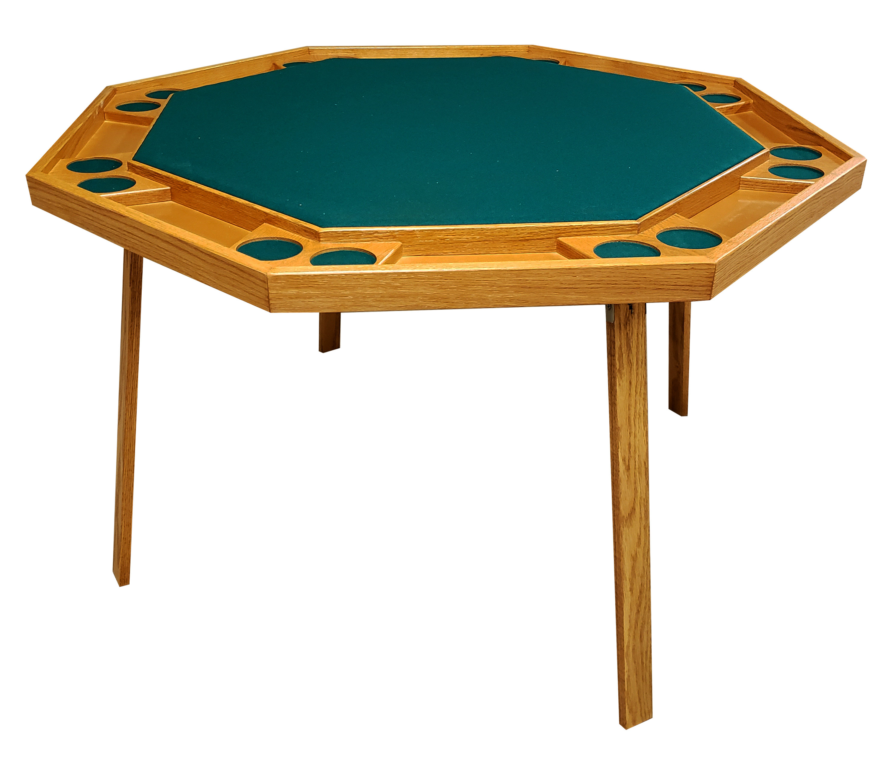 Kestell Furniture 52" Oak 8 - Player Folding Leg Poker Table & Reviews ...