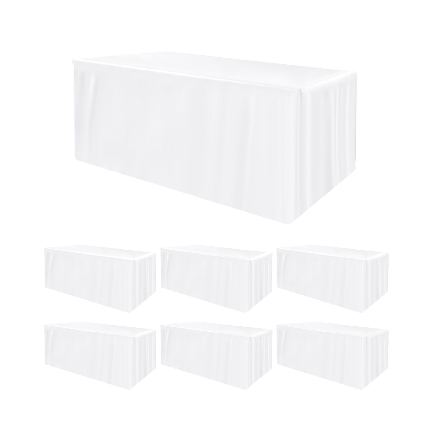 Hokku Designs Fitted Rectangle Table Cloths 6Ft Table Covers For Vendor ...