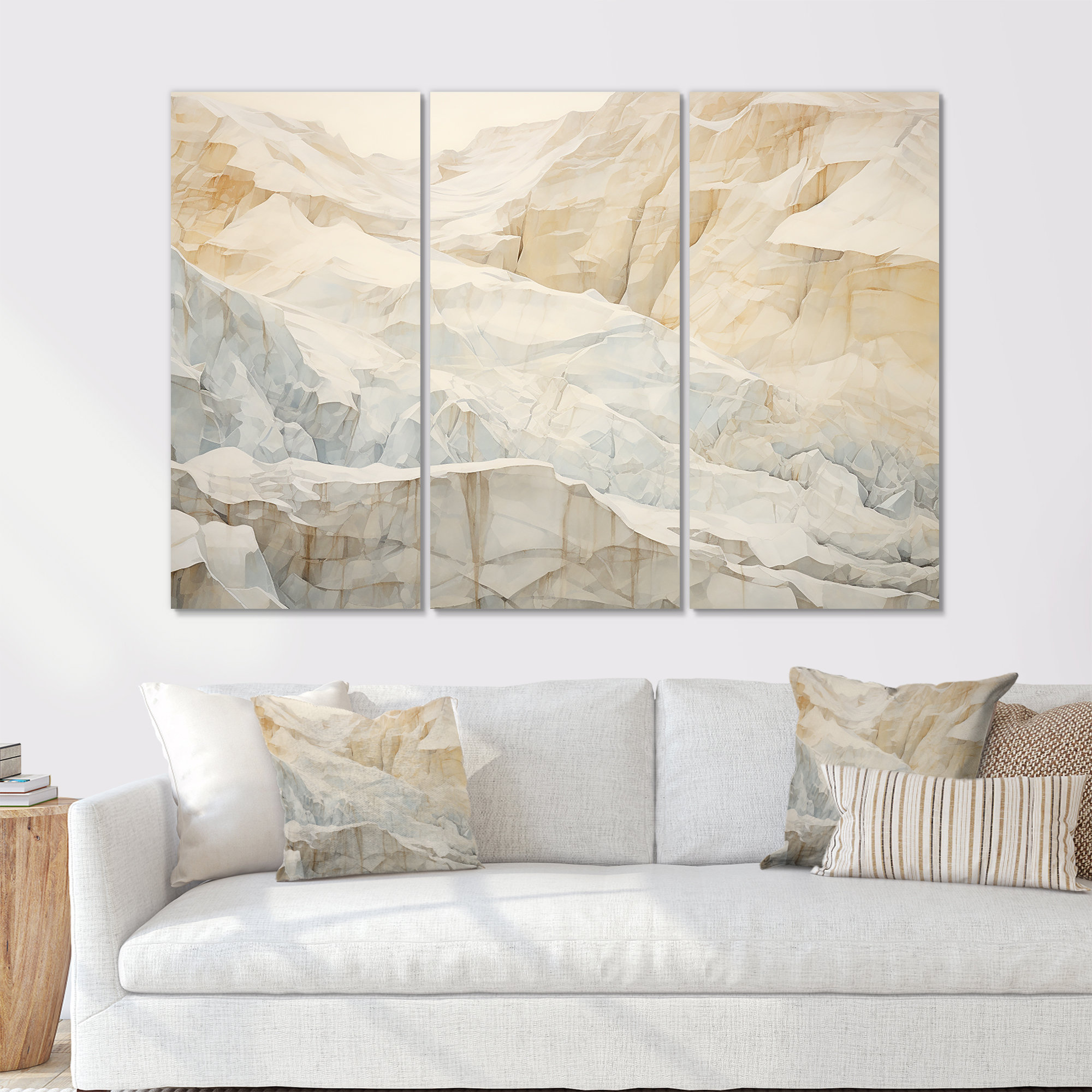 Ivy Bronx Minimalism Geige Glacier Harmony I - Abstract Shapes Wall ...