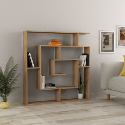 Hokku Designs Carmet 65.24" H x 31.05" W Geometric Bookcase - Wayfair ...