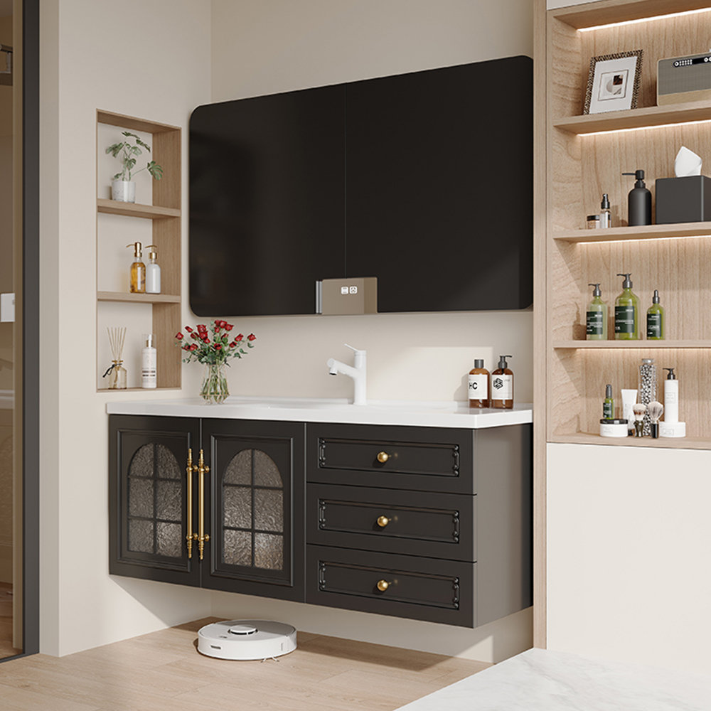 Rebrilliant French cream-style light luxury bathroom cabinet - Wayfair ...