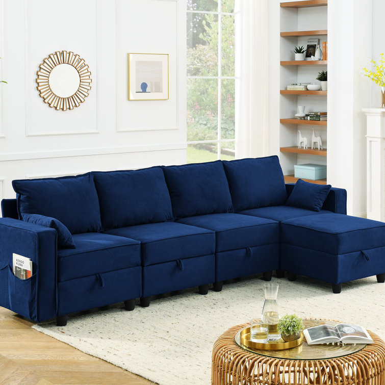 Mercer41 Teaona 5 - Piece Upholstered Sectional | Wayfair