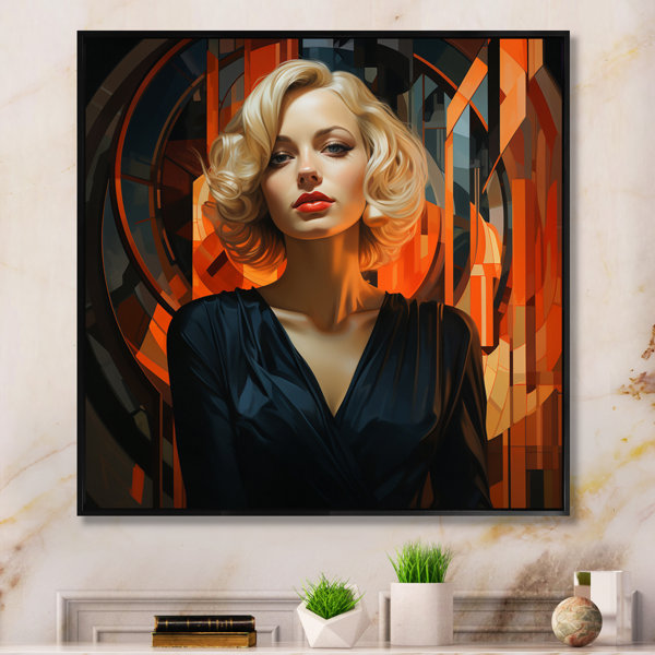 Latitude Run® Sharp Dressed Woman On Canvas Print | Wayfair